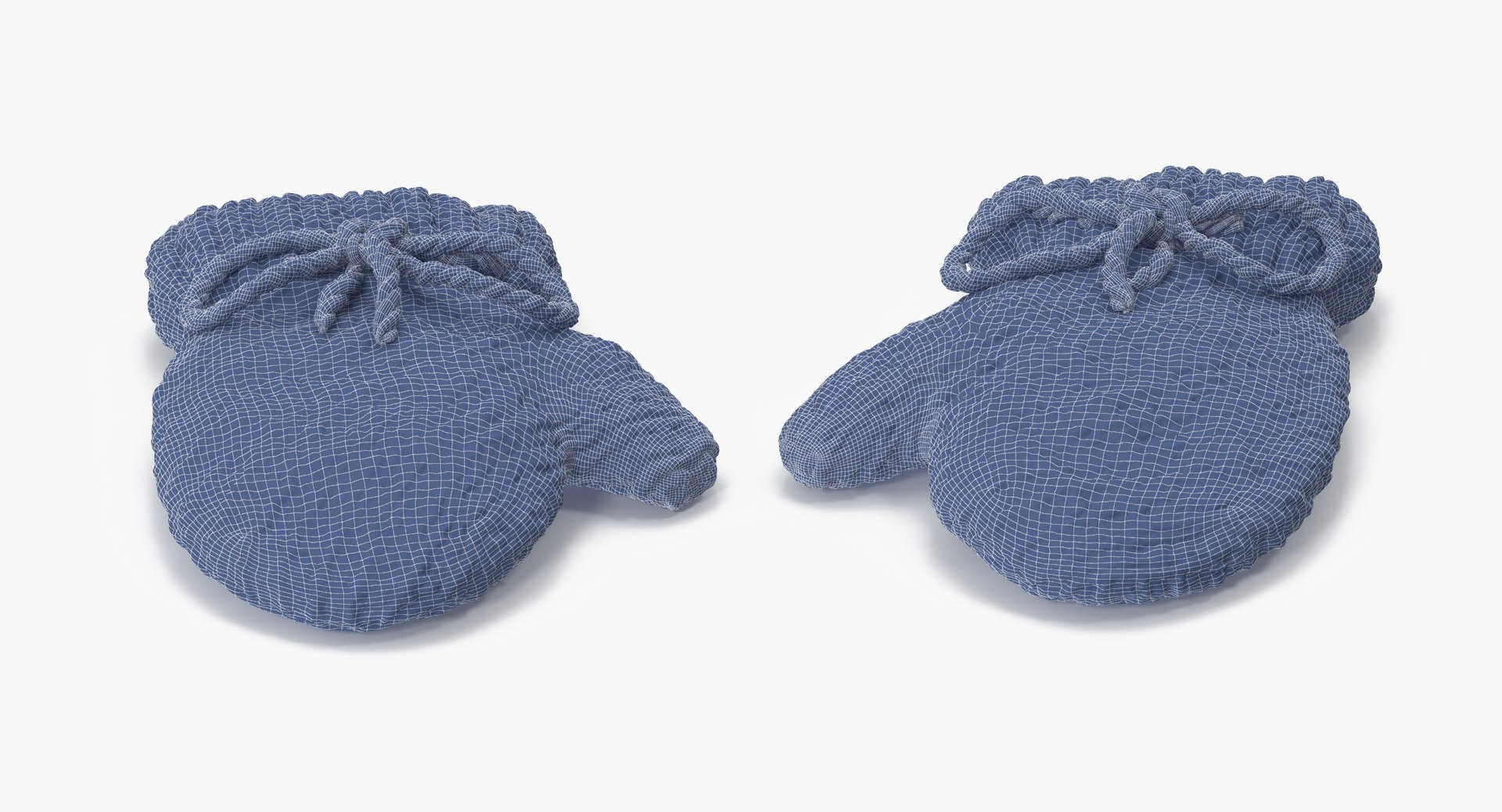 3d Model Newborn Mittens 01 Pink