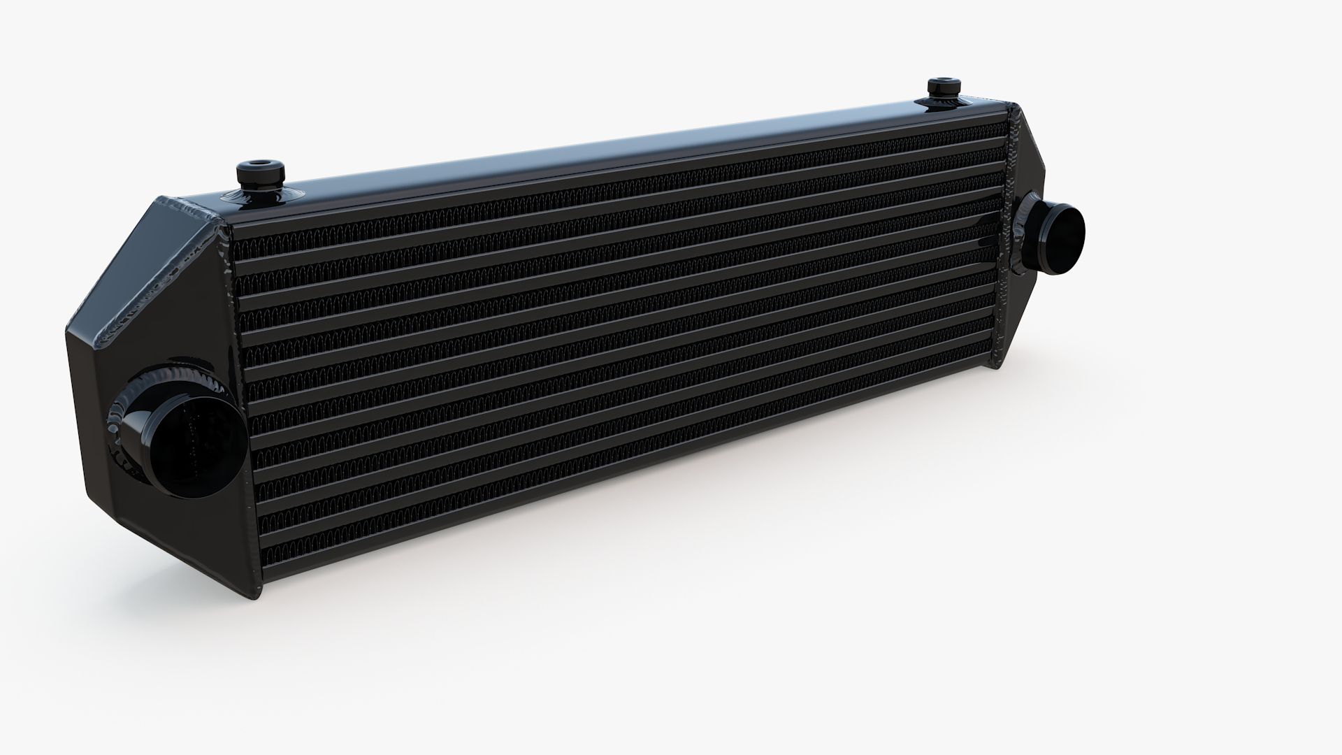 Black Car Intercooler Front Side Pipes 3D - TurboSquid 1930072