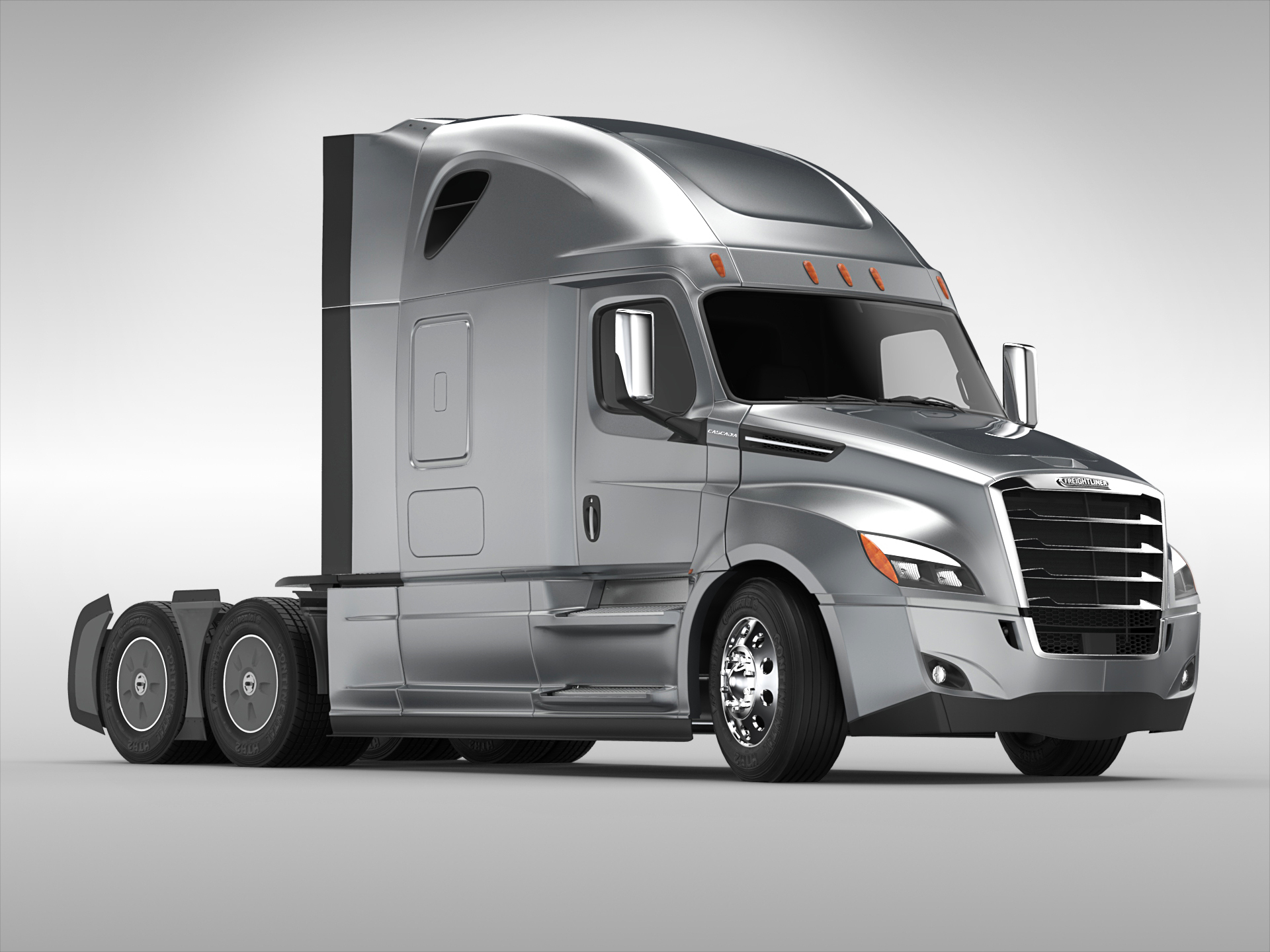 freightliner truck 3d c4d