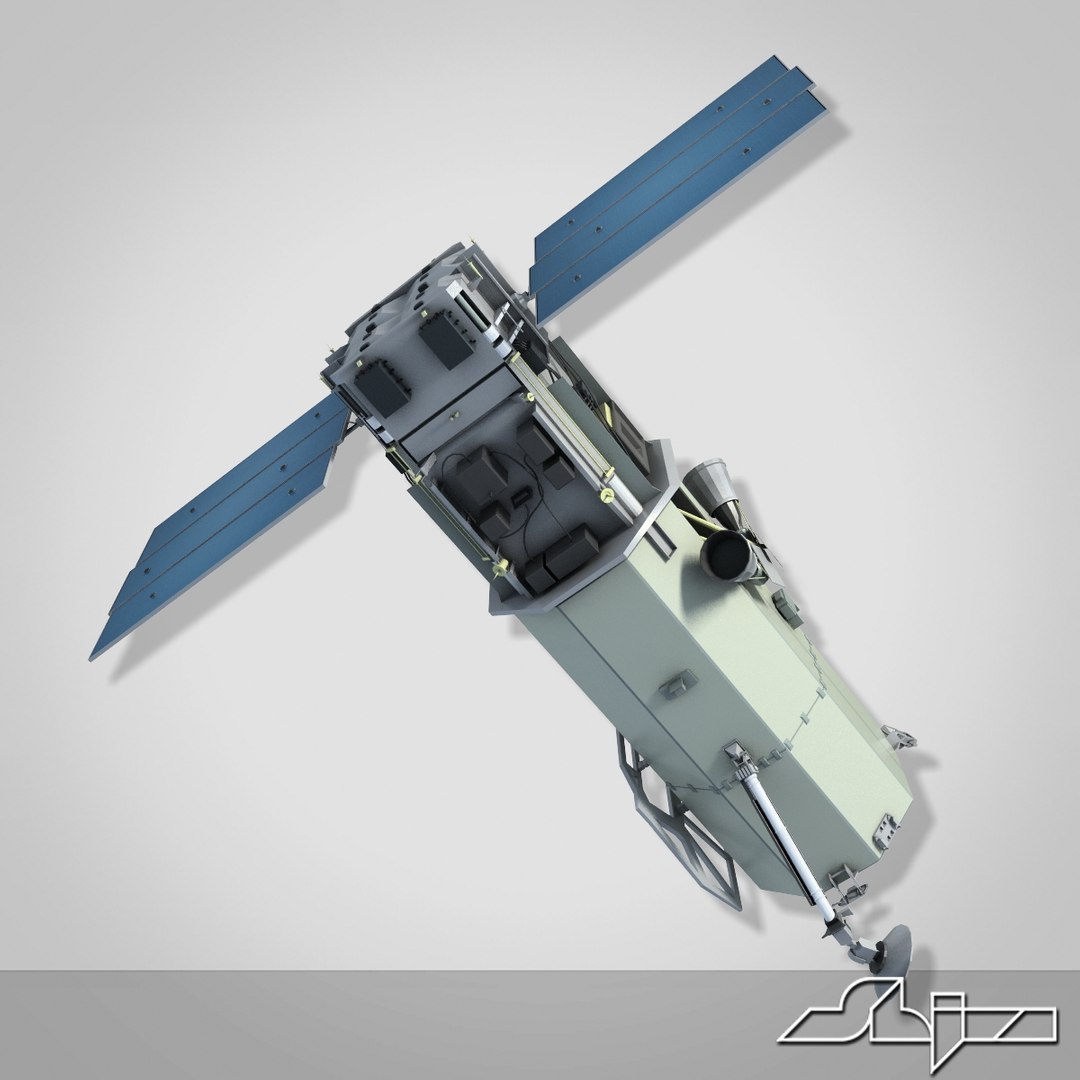 3d Space Satellite 1 Model