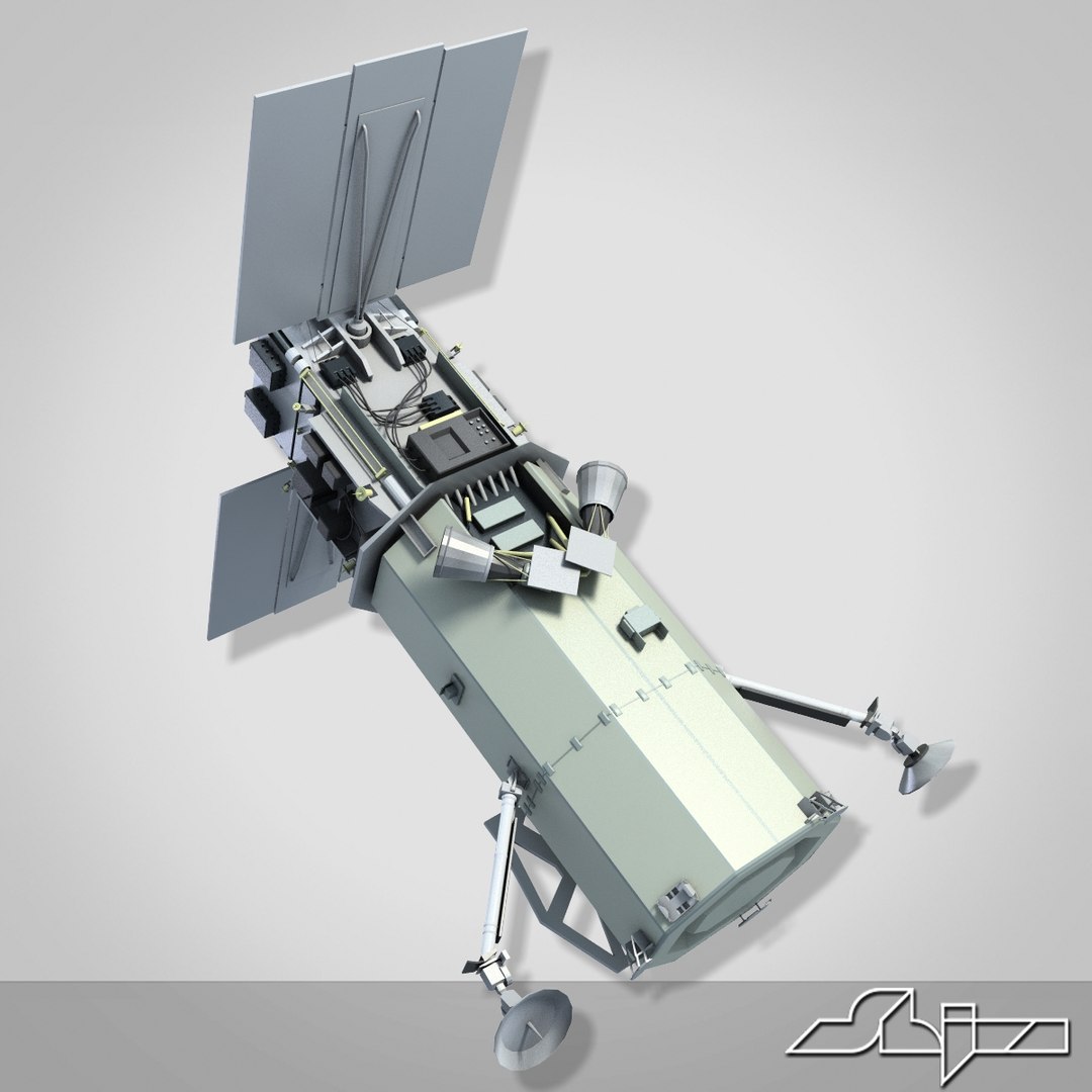 3d Space Satellite 1 Model