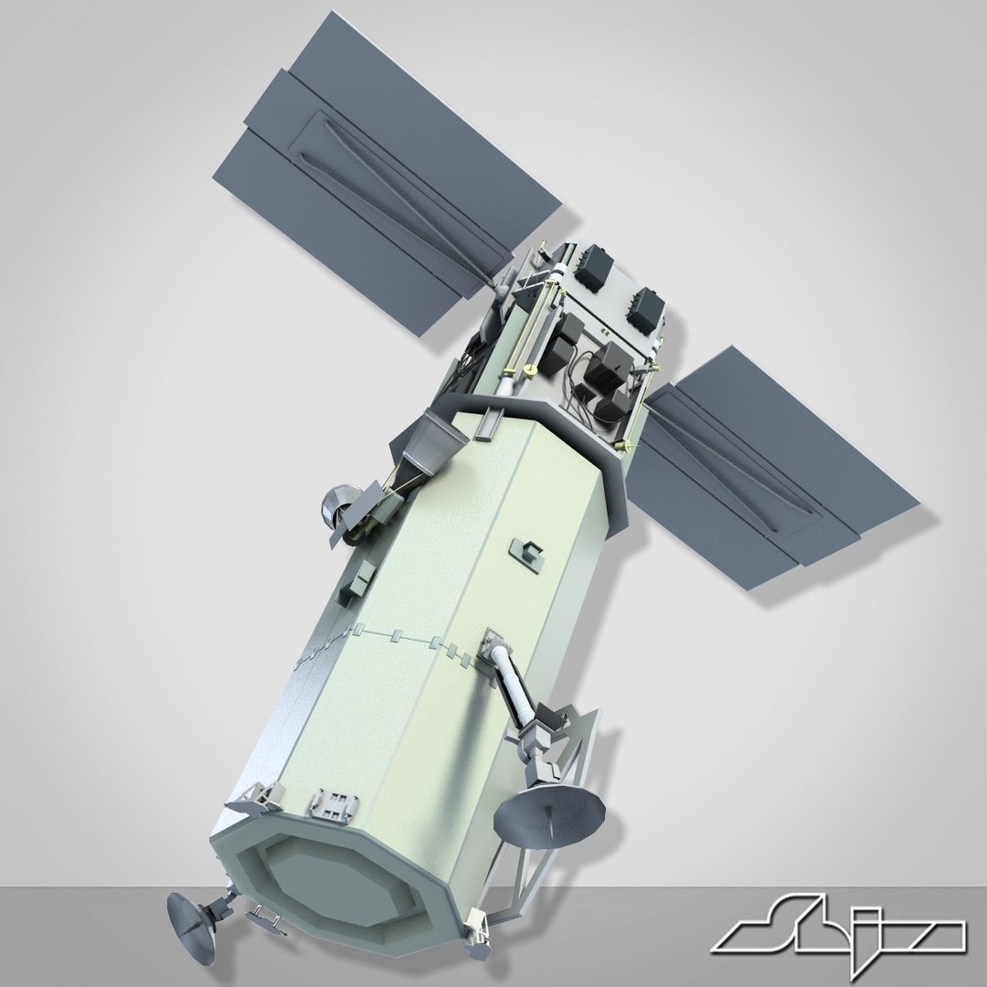 3d Space Satellite 1 Model