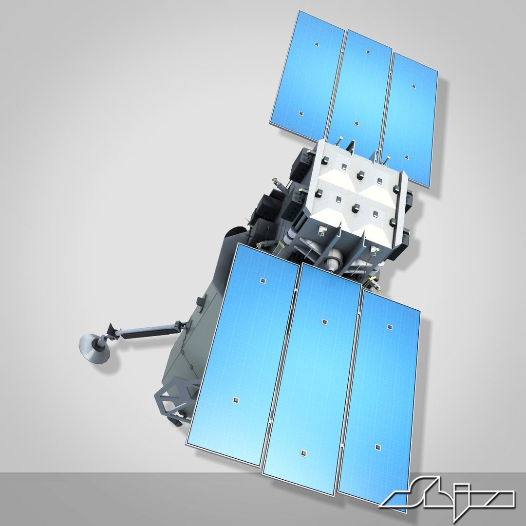 3d Space Satellite 1 Model