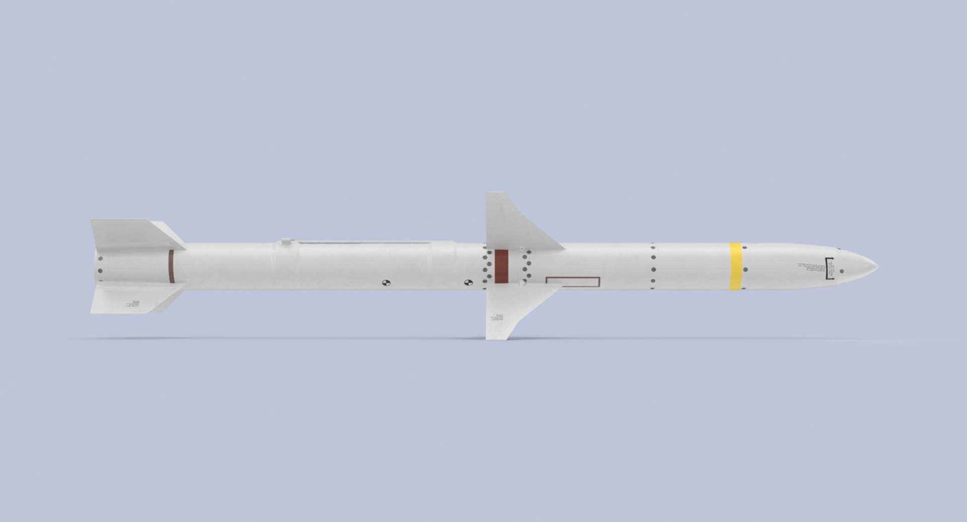 Aircraft Missile Agm 88 3d Model