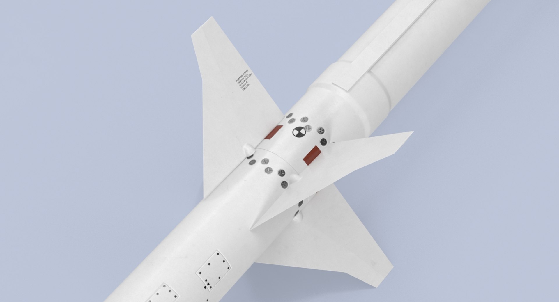Aircraft Missile Agm 88 3d Model