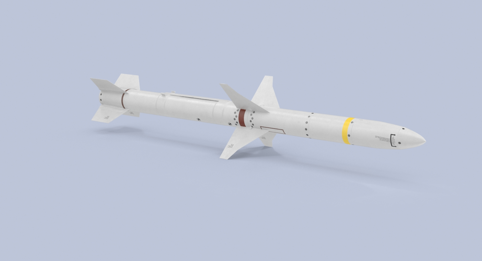 Aircraft Missile Agm 88 3d Model