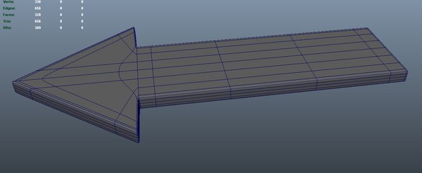 Red plastic arrow 3D model - TurboSquid 1269970