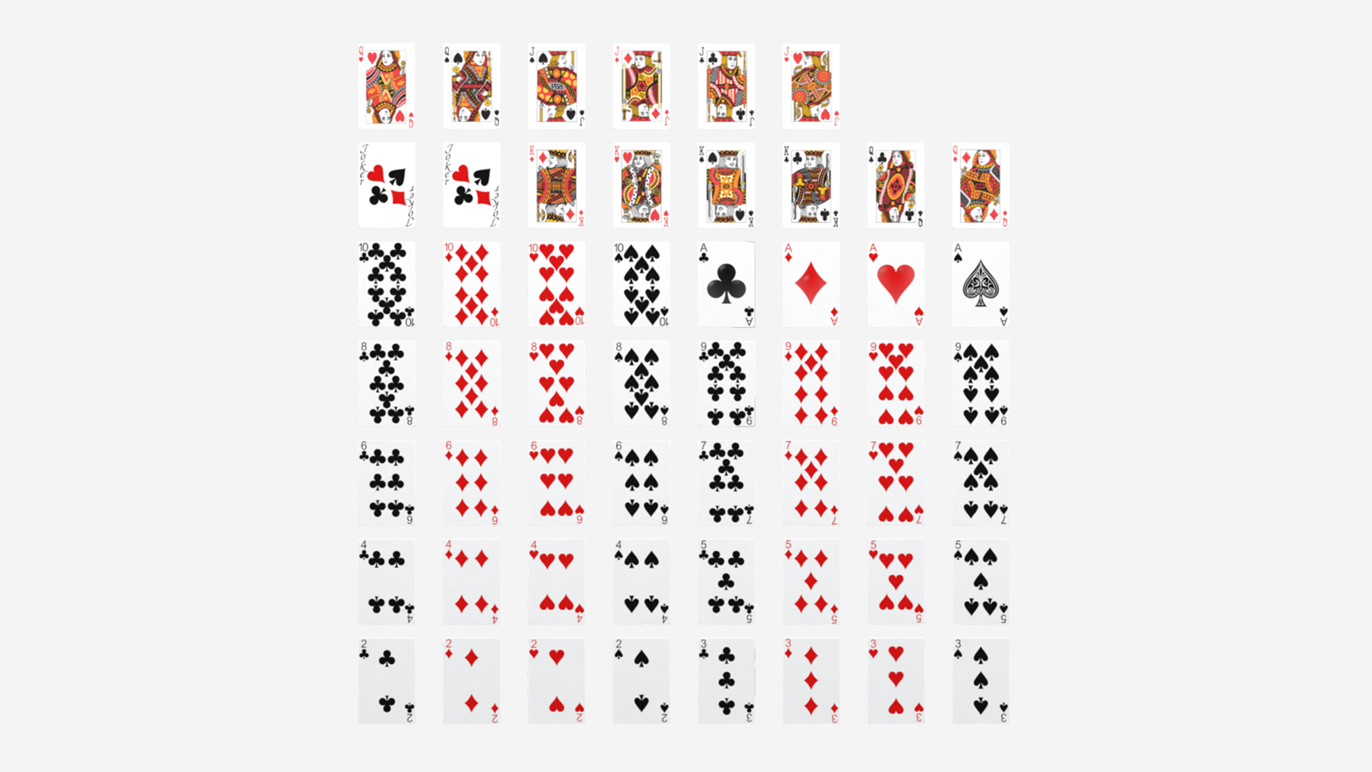 Playing Cards 3D Model - TurboSquid 1556810