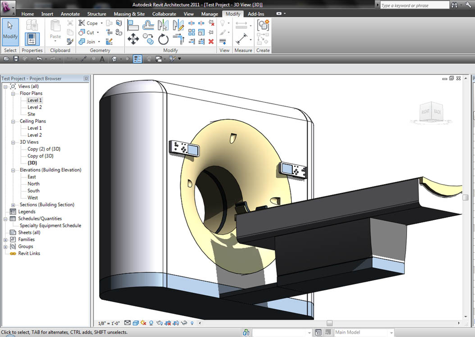 3d model revit philips brilliance ct