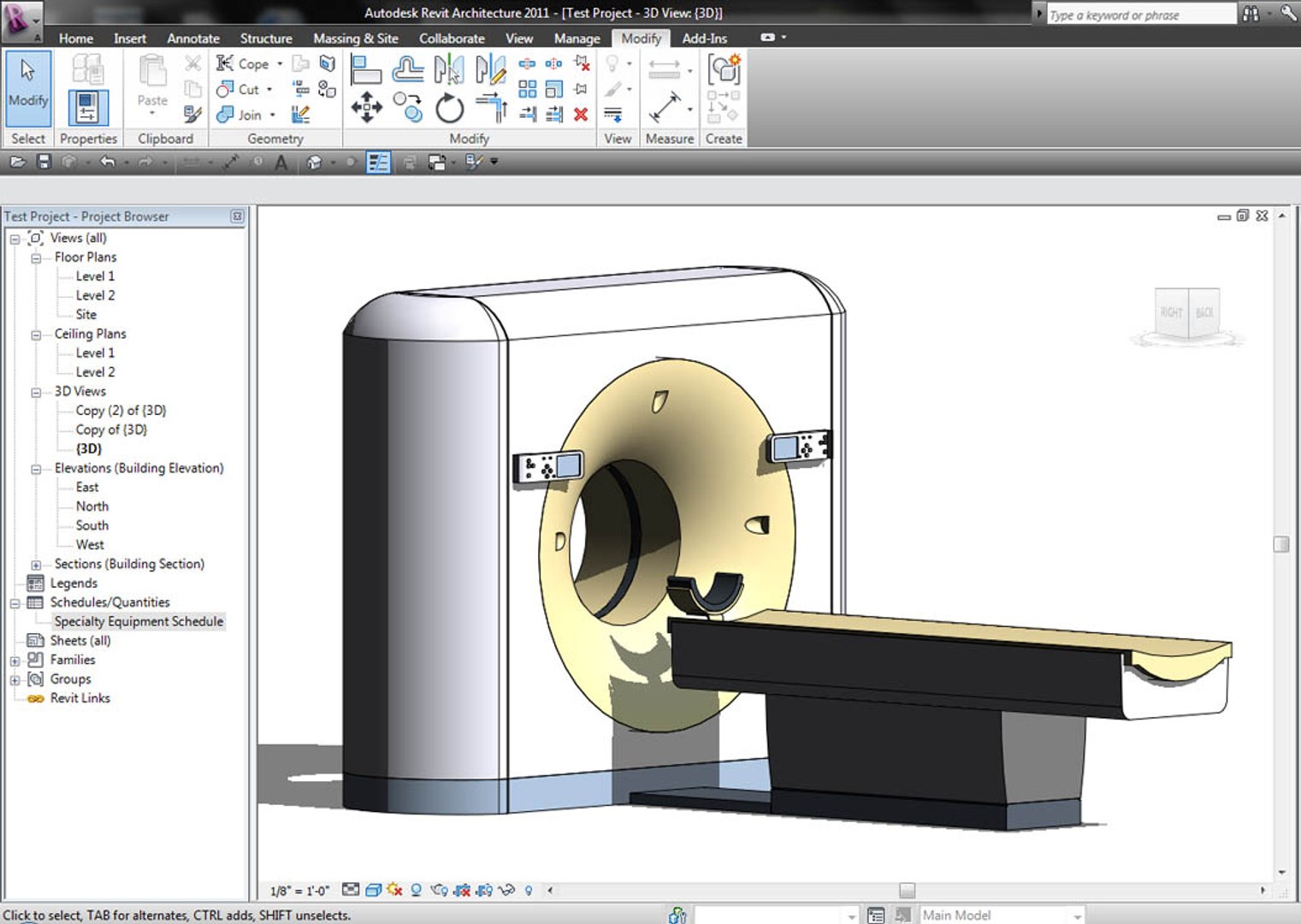 3d Model Revit Philips Brilliance Ct