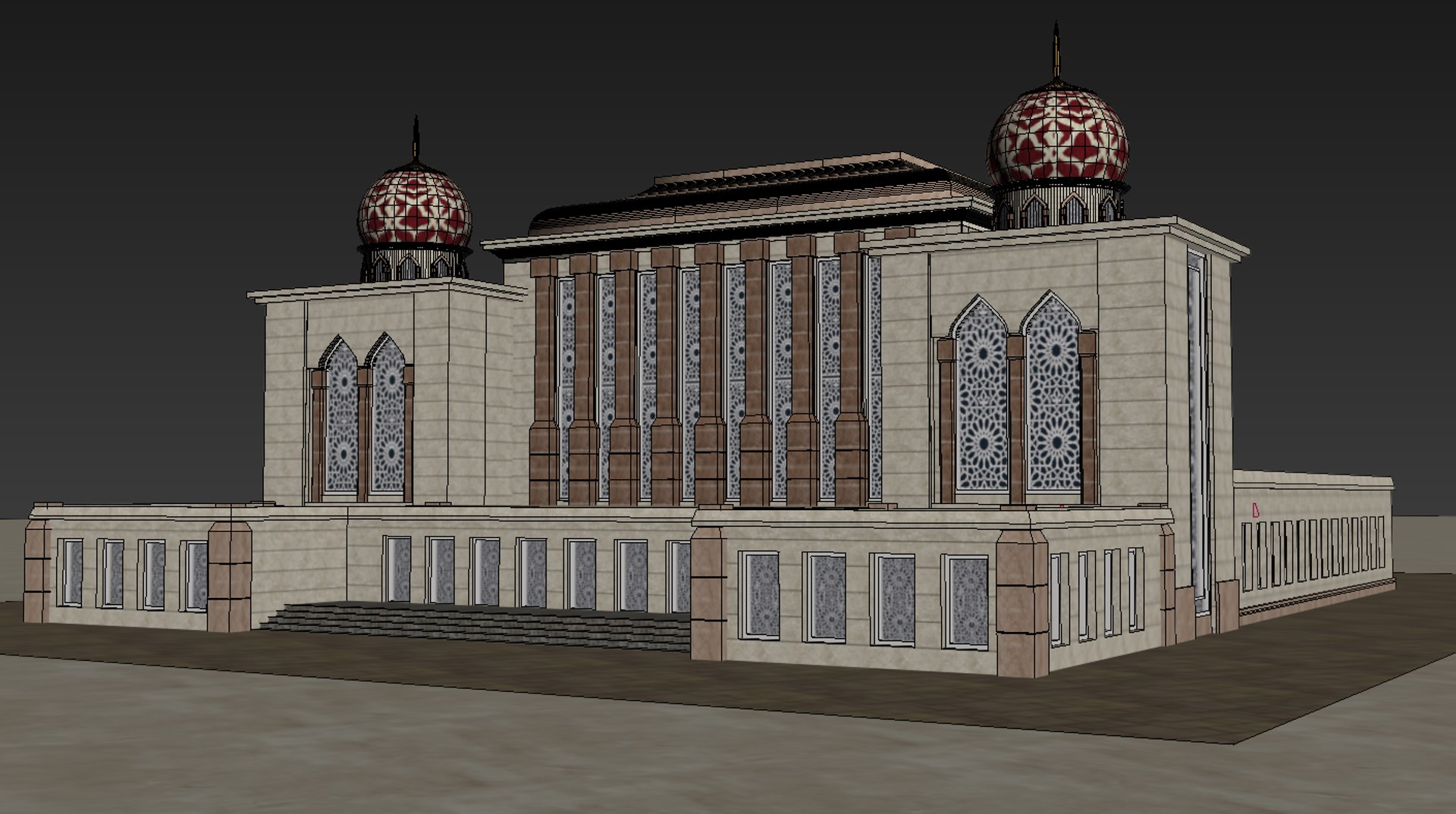 Designs arabic islamic building 3D model - TurboSquid 1566752