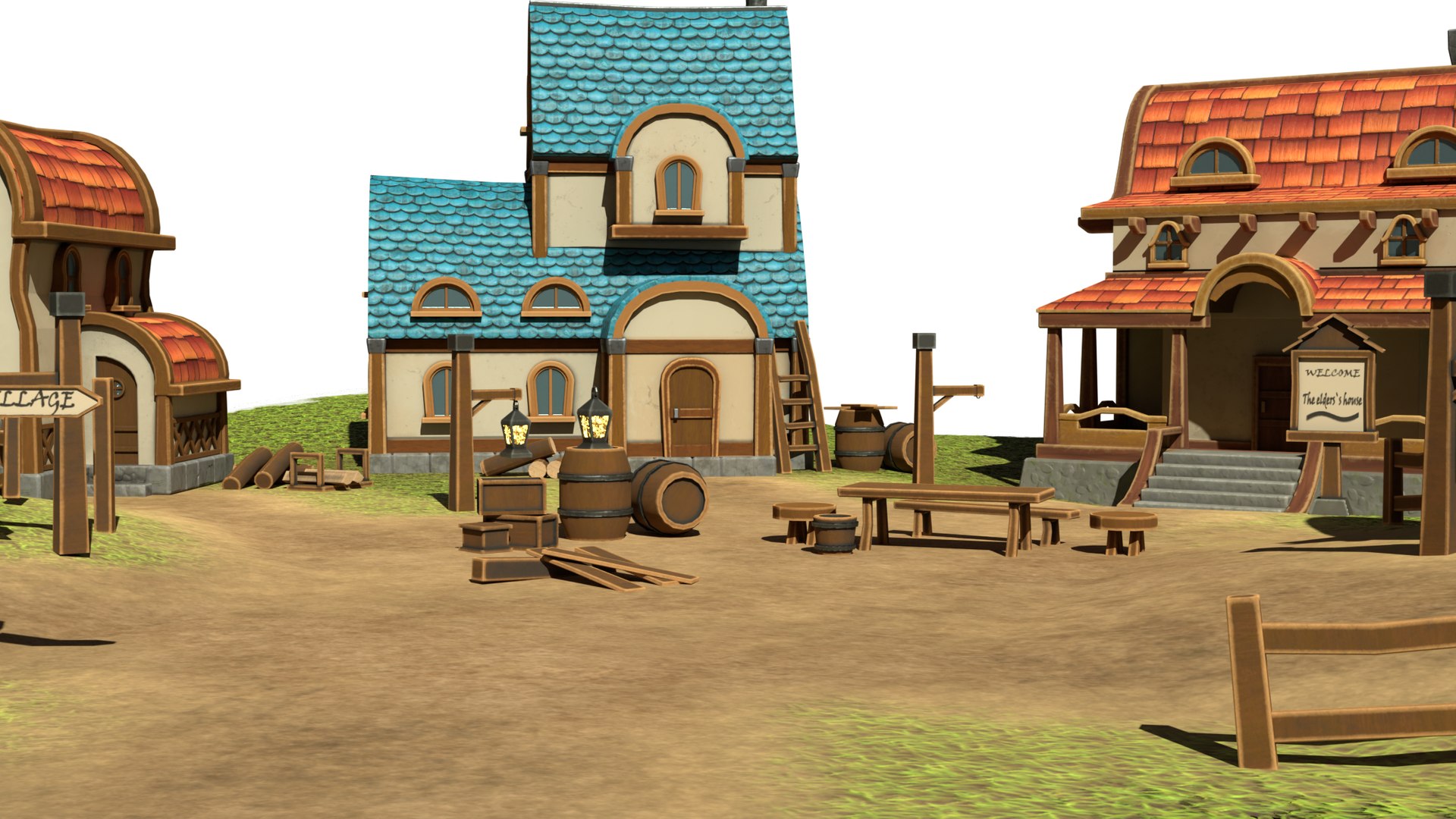 3D Village - TurboSquid 2061456