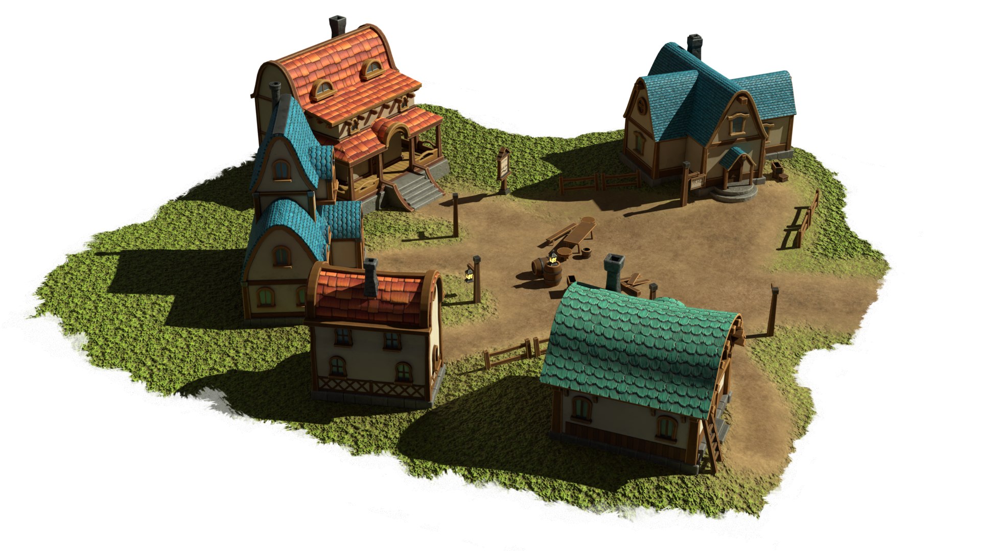 3D Village - TurboSquid 2061456