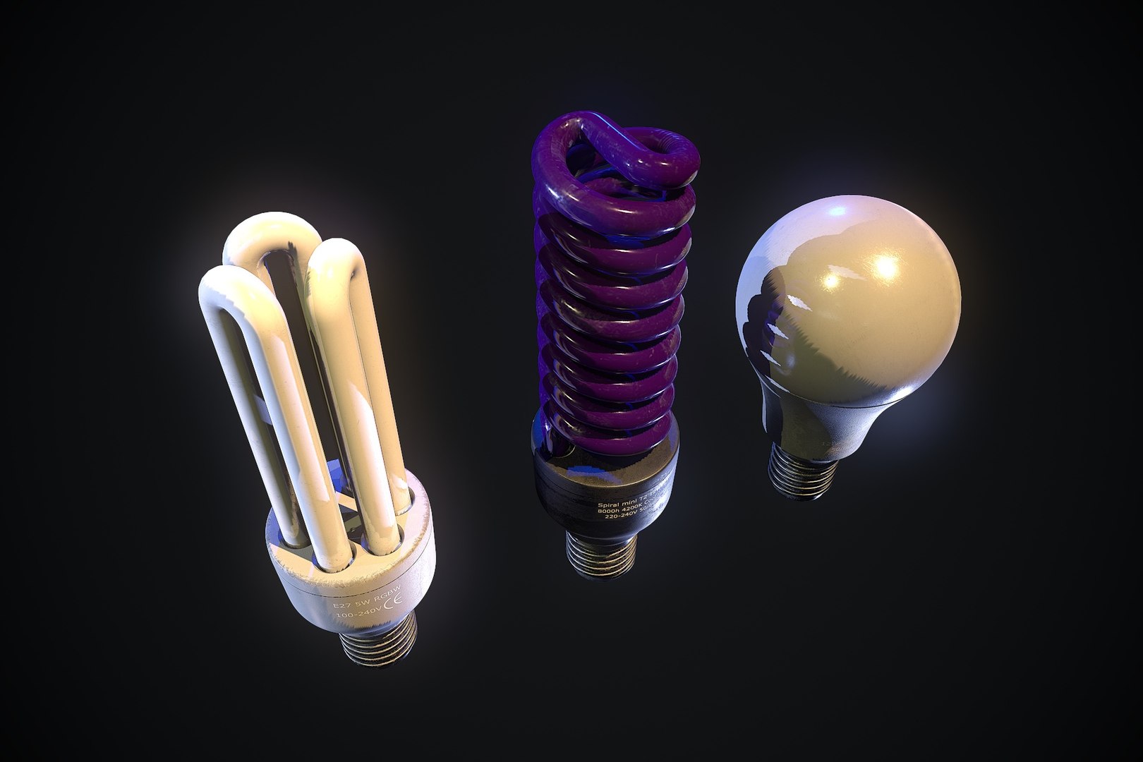 Energy Saving Lamp 3D - TurboSquid 1912337