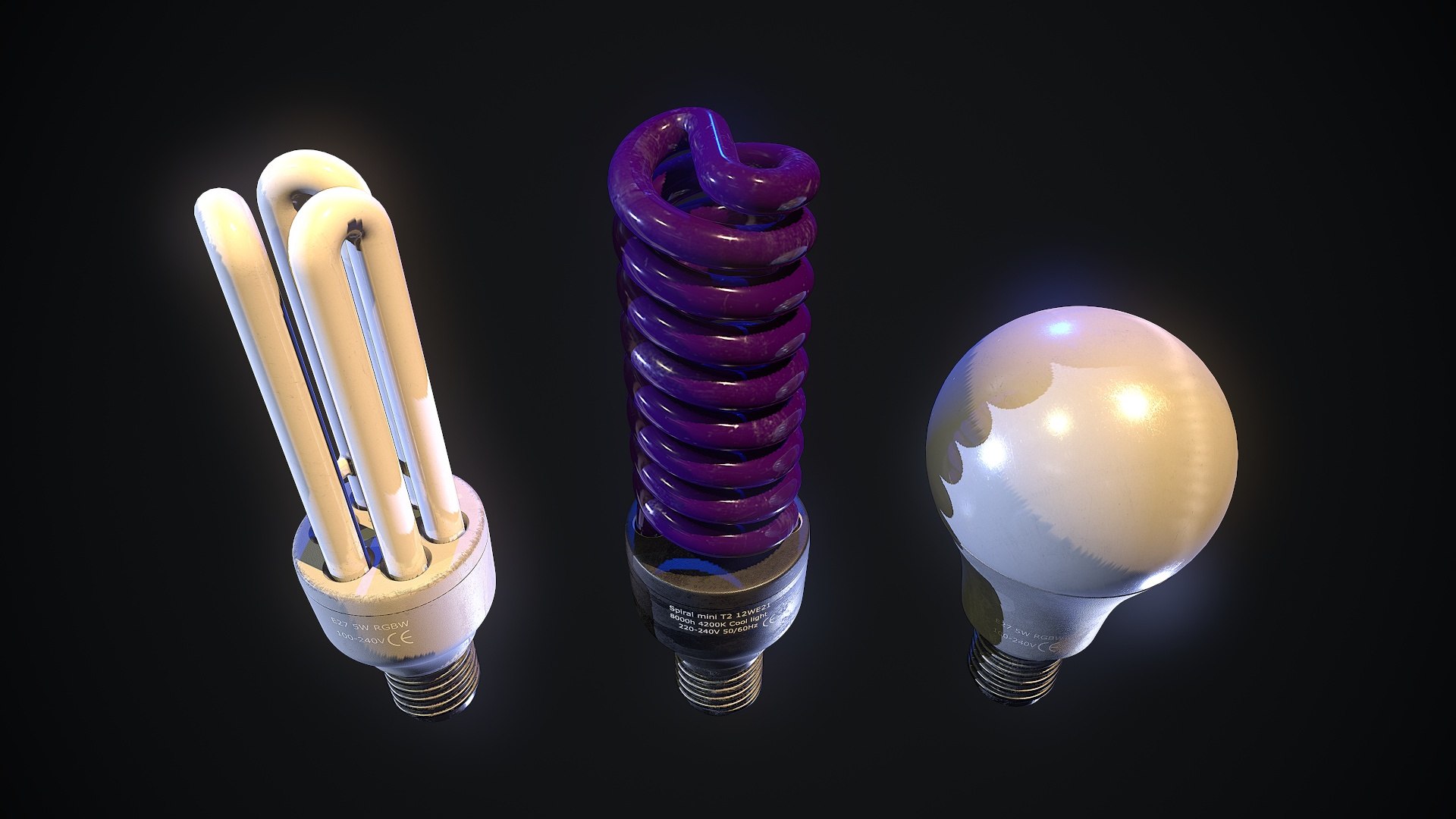 Energy Saving Lamp 3D - TurboSquid 1912337