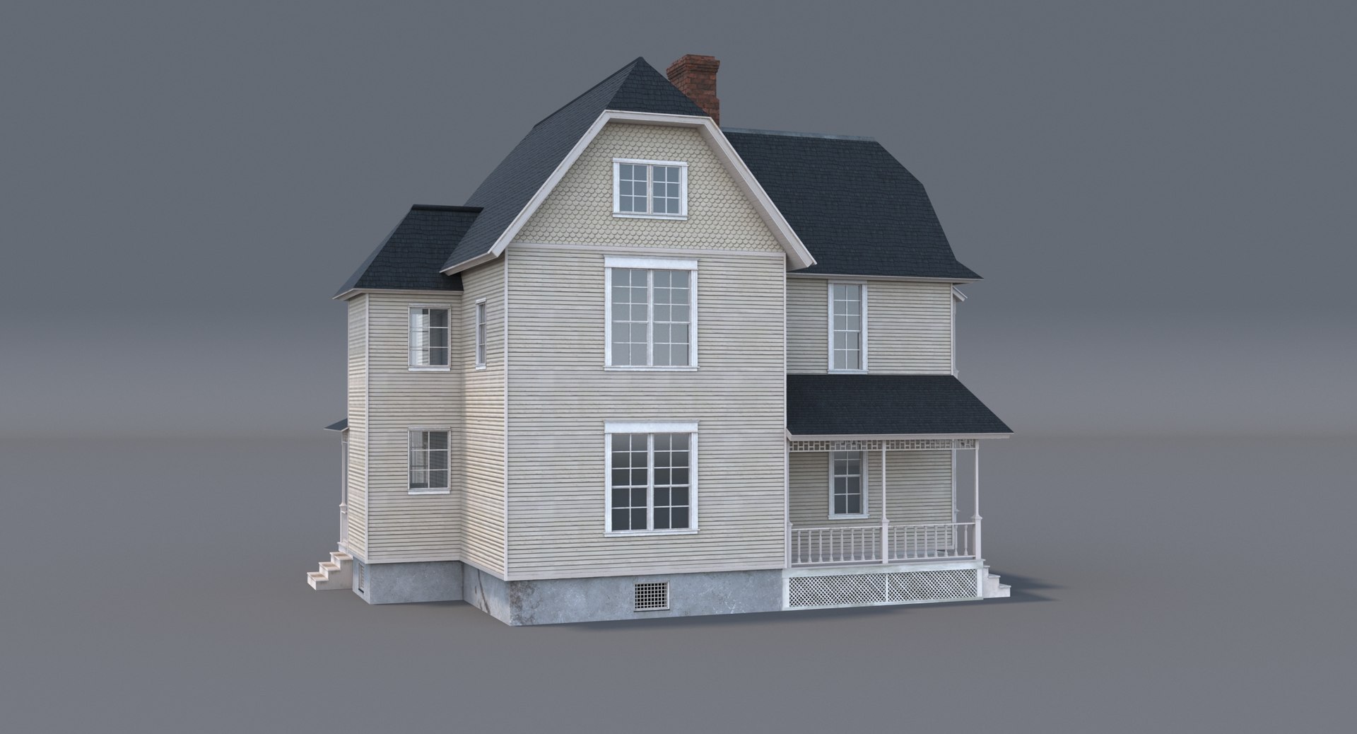 Victorian House 3D Model - TurboSquid 1264047