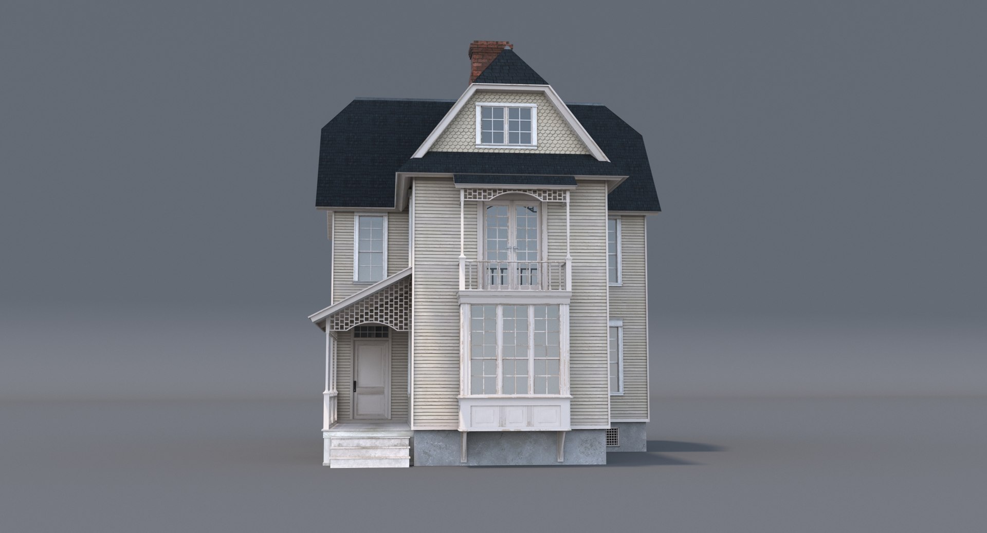 Victorian House 3D Model - TurboSquid 1264047