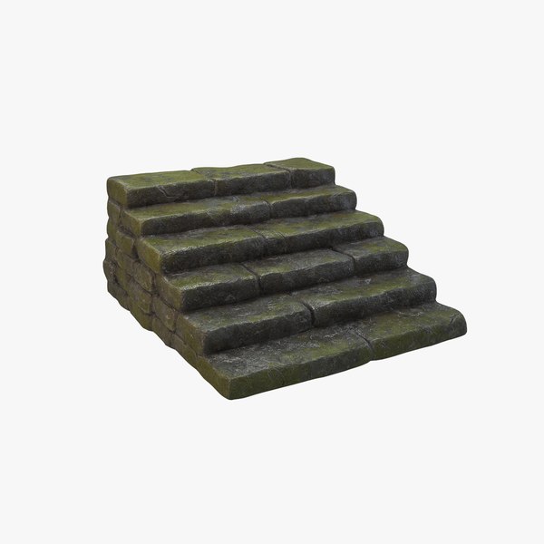 3D model stone steps v1 - TurboSquid 1582661