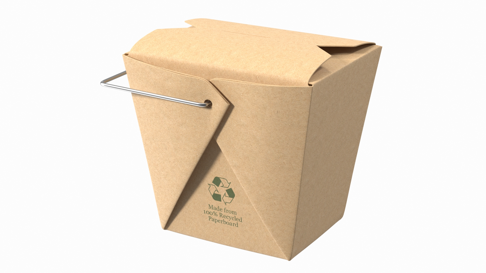 3D Kraft Paper Take Away Food Container 16 Oz - TurboSquid 1766207