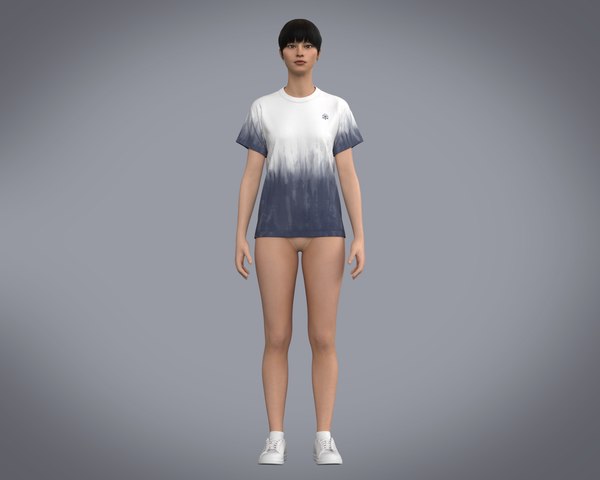 Ladies Wash T-Shirt model - TurboSquid 1961490