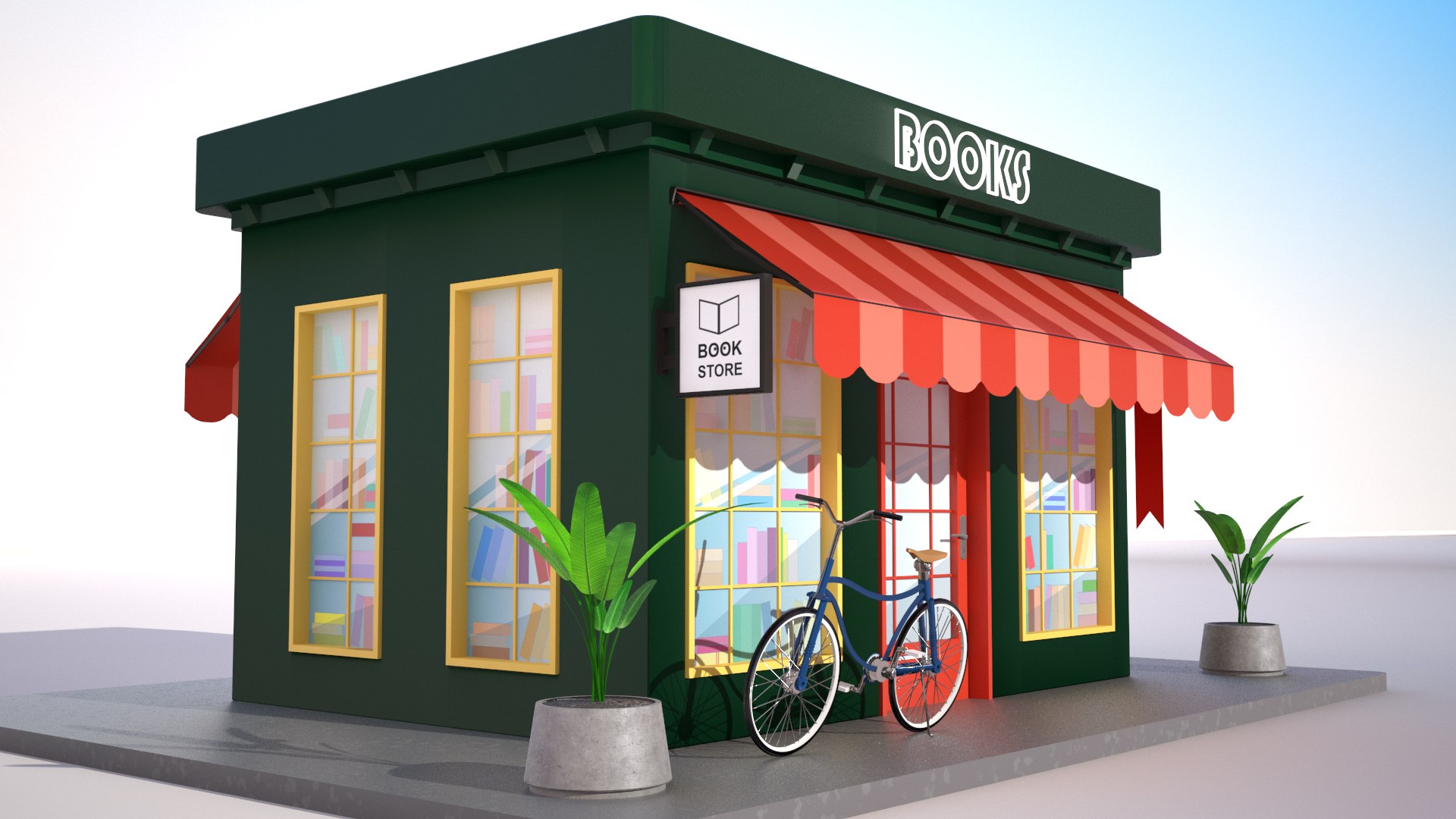 Bookstore 3D Model - TurboSquid 2038257