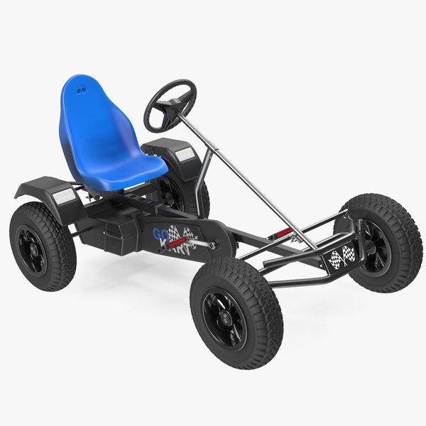 modelo 3d Blue Pedal Go Kart Rigged for Cinema 4D - TurboSquid 2098356