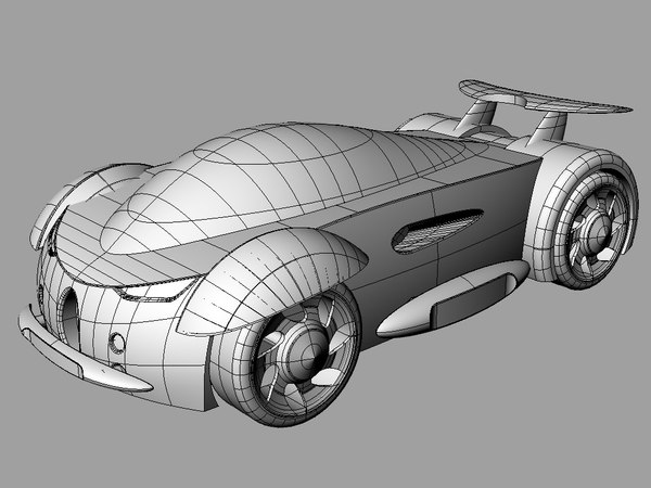 mini racer 3d model