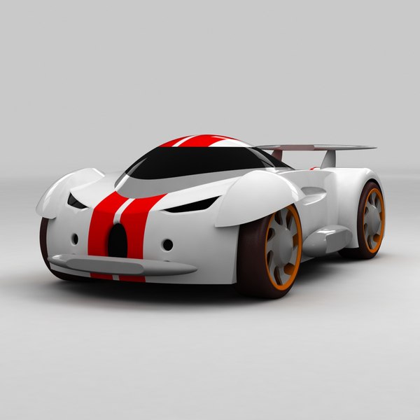 mini racer 3d model
