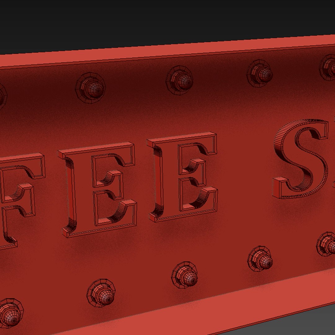 Lighted Metal Sign Set 3D Model - TurboSquid 1424319