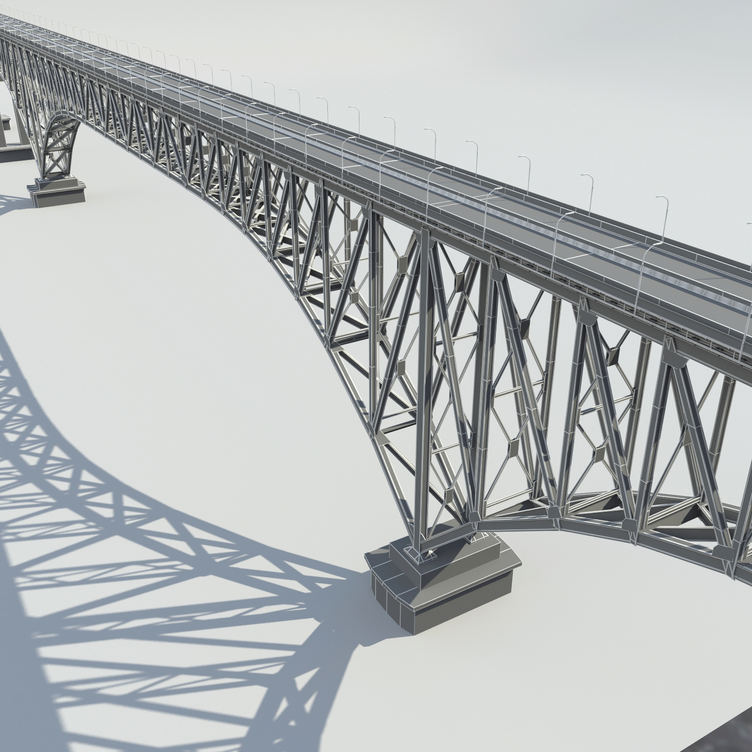 3ds max steel arch bridge s