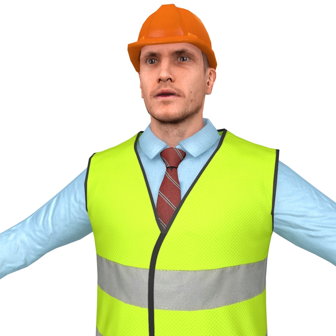 3D engineer man helmet model - TurboSquid 1277303
