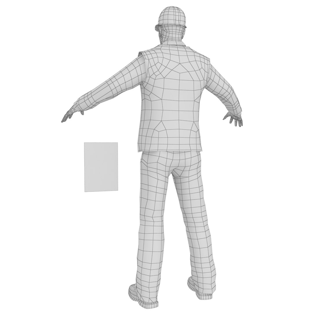 3D engineer man helmet model - TurboSquid 1277303