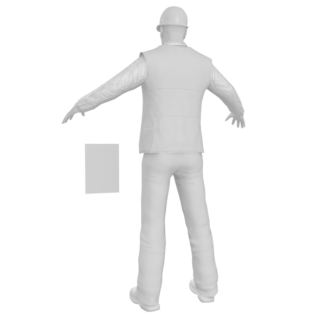 3D engineer man helmet model - TurboSquid 1277303