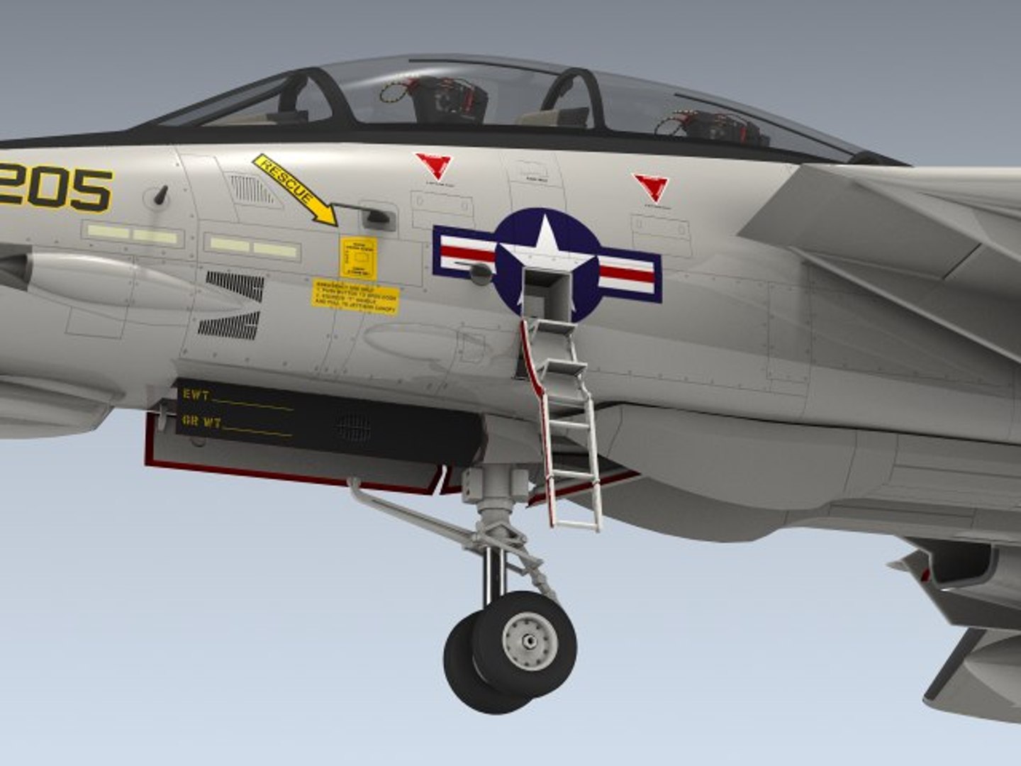 F-14a Tomcat Vf-21 3d Max