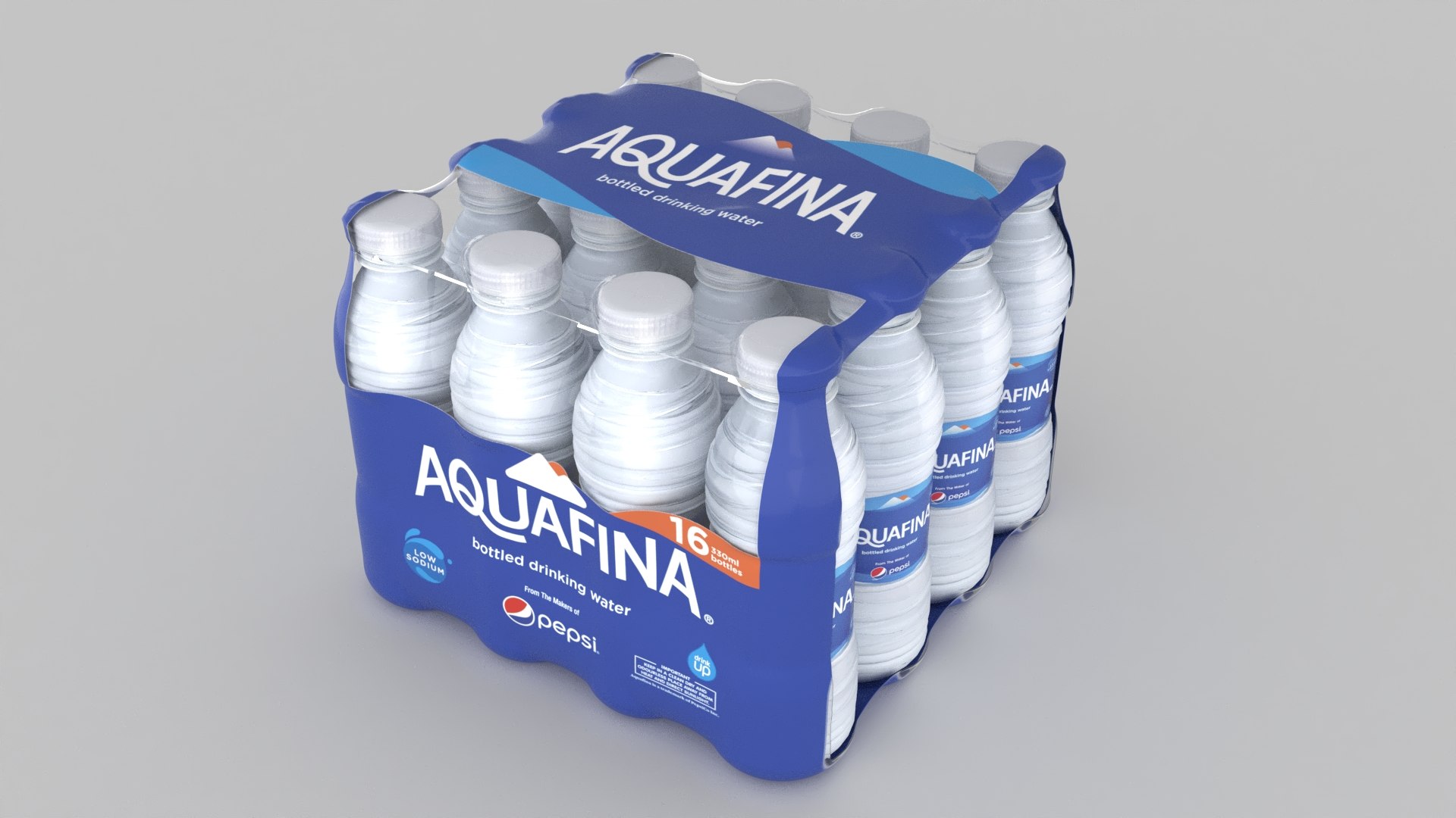 Aquafina 330 Ml Bottle Shrink 3D - TurboSquid 2033163