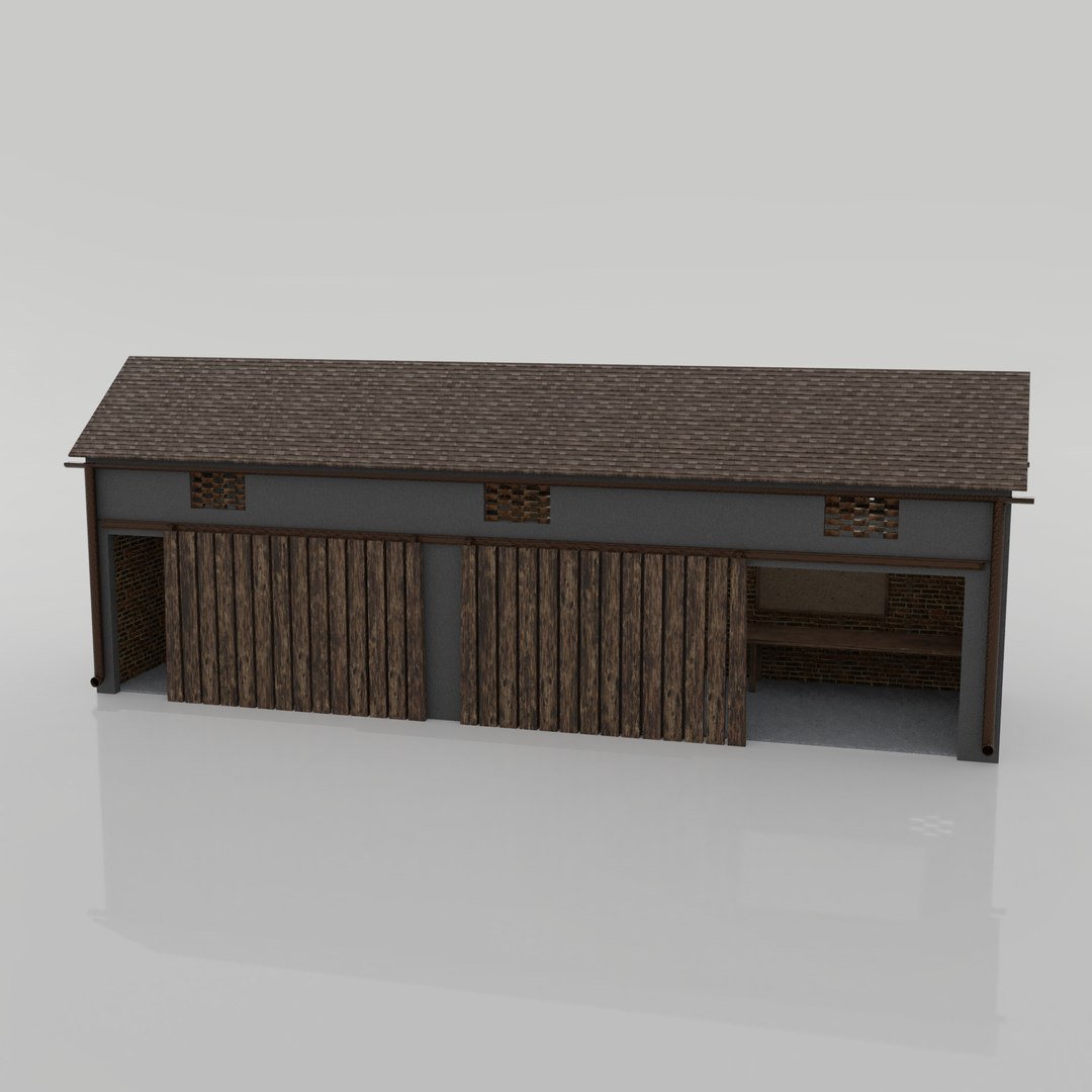 Free 3D Model Old Barn - TurboSquid 1602622