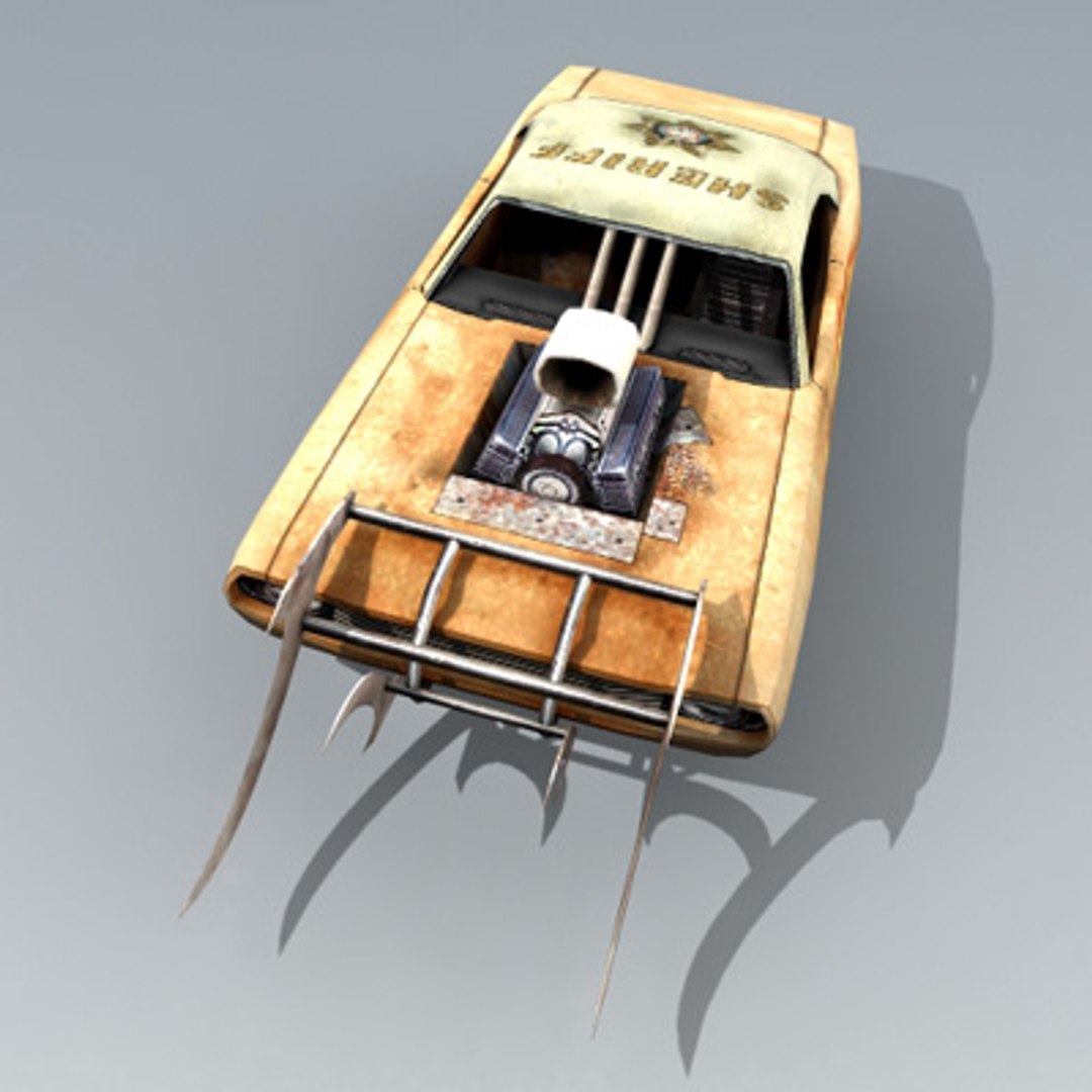 Free Dragster Car 3d Model