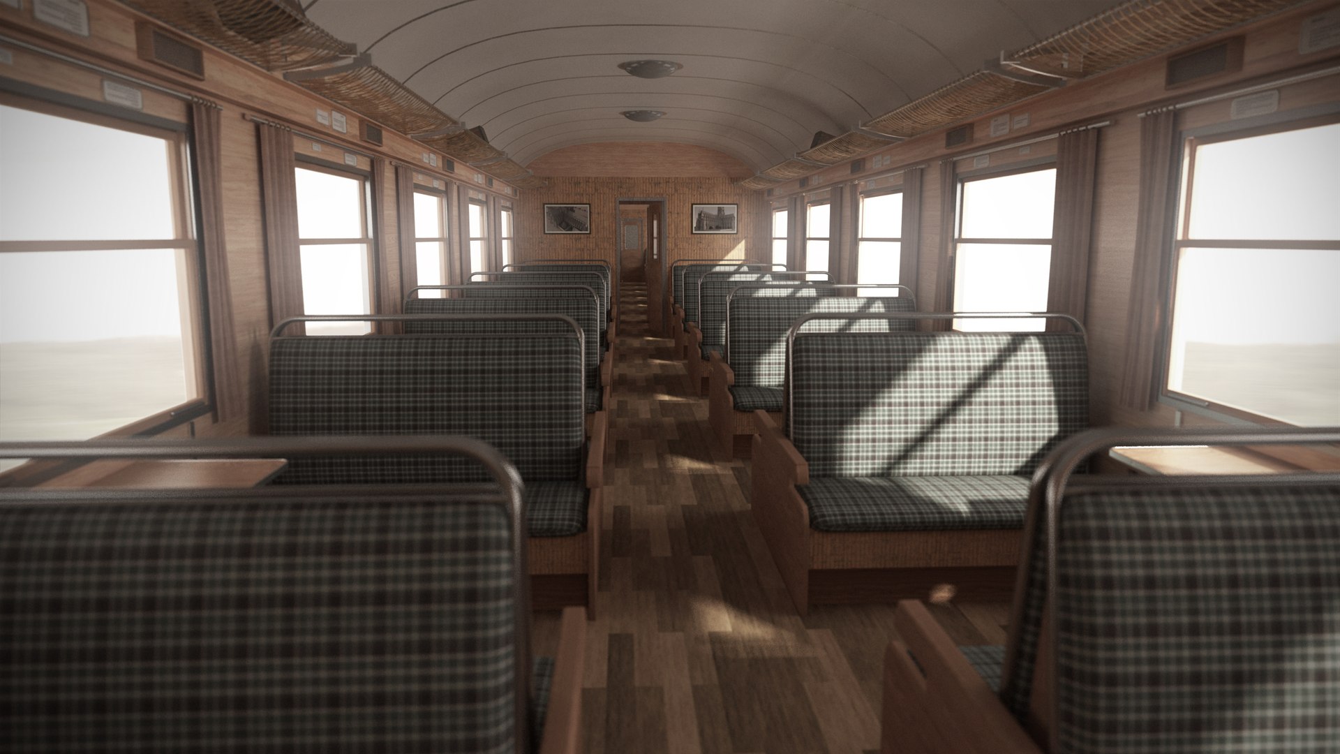 3D Model Old Train Interior 03 - TurboSquid 1888407
