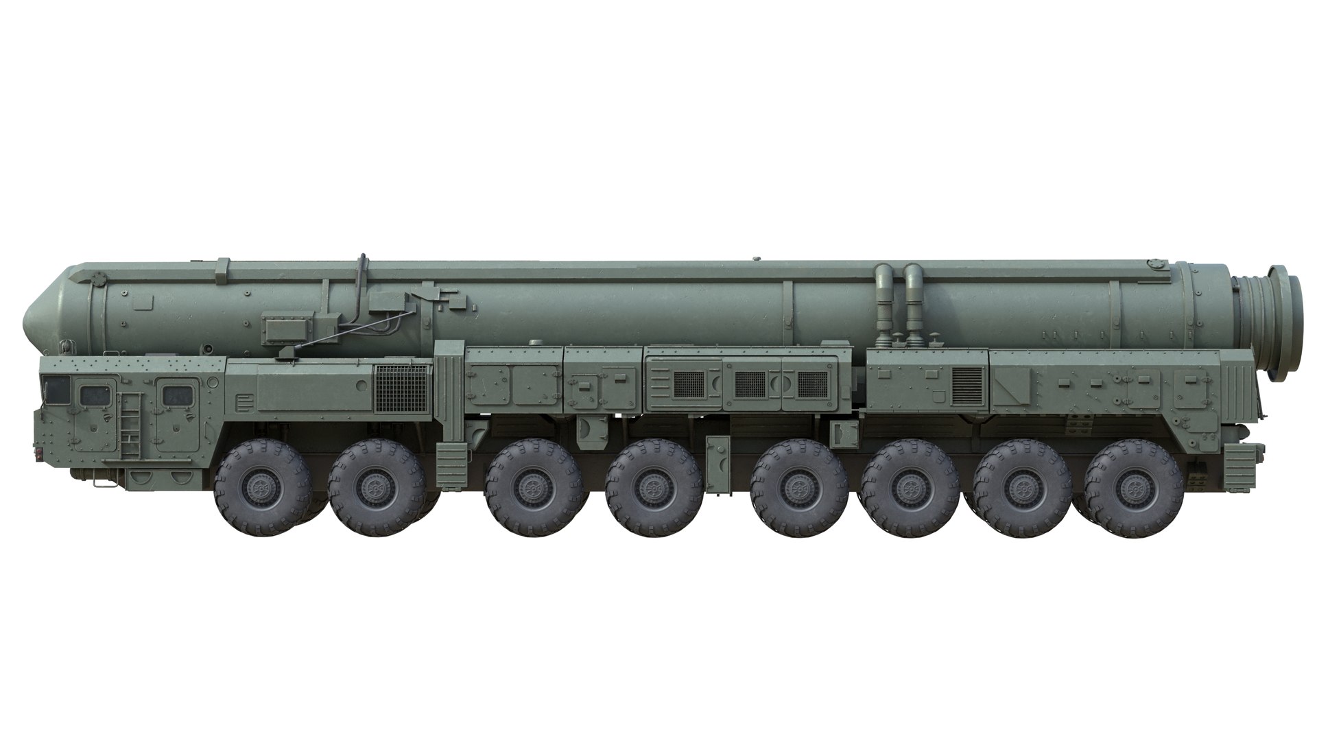 RT 2PM Topol Intercontinental Ballistic Missile 3D Model - TurboSquid ...