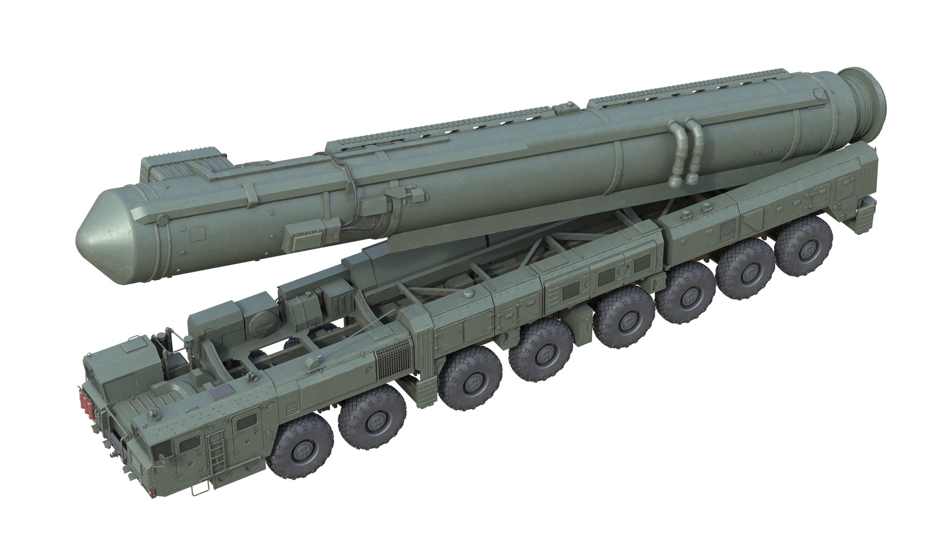 RT 2PM Topol Intercontinental Ballistic Missile 3D Model - TurboSquid ...
