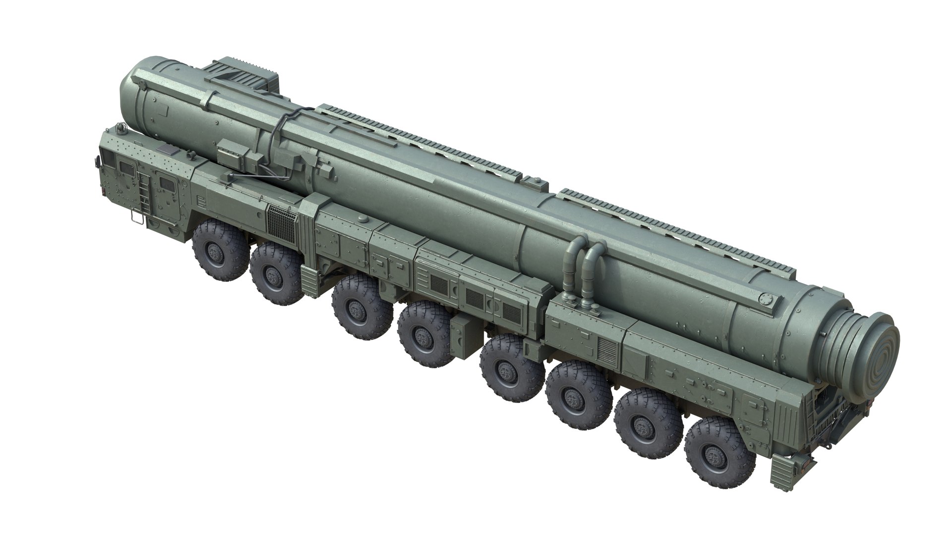 RT 2PM Topol Intercontinental Ballistic Missile 3D Model - TurboSquid 2386816