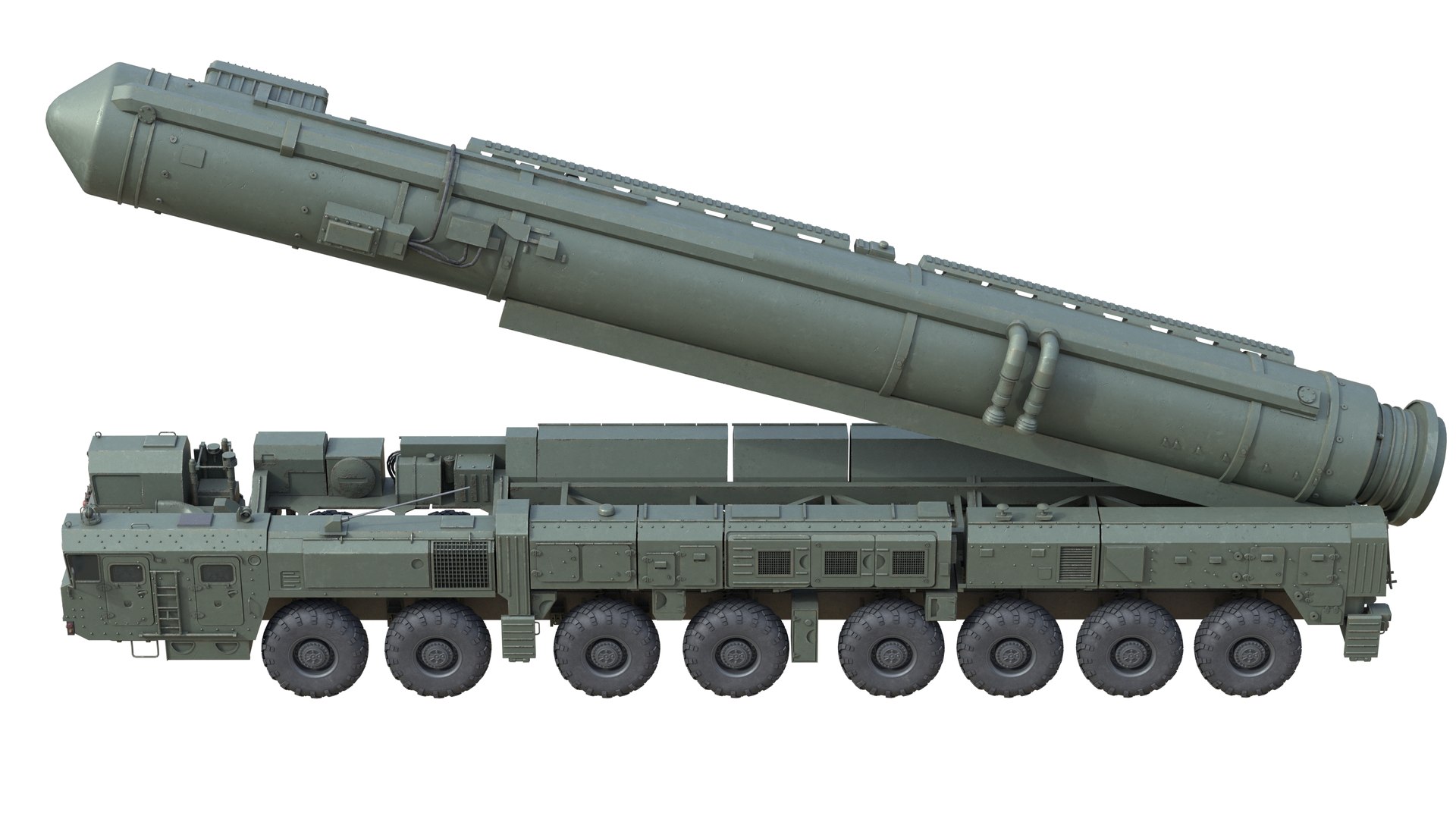 RT 2PM Topol Intercontinental Ballistic Missile 3D Model - TurboSquid ...