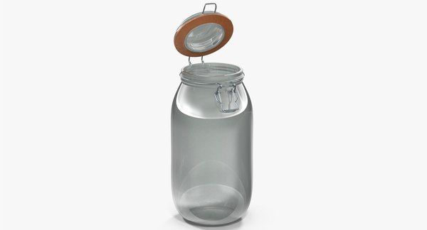 Glass jar lock 07 3D model - TurboSquid 1273637