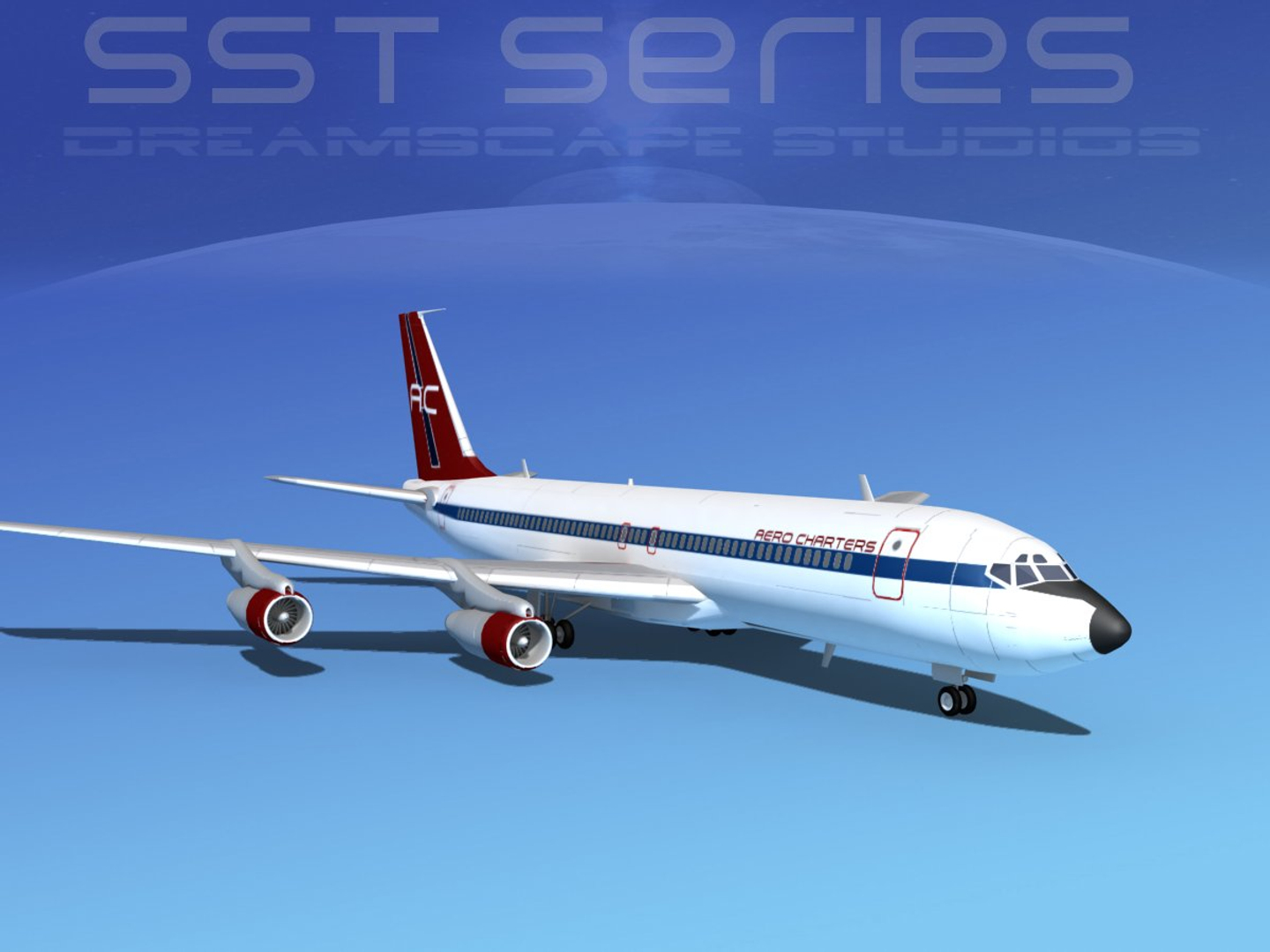 707-320 boeing 707 3d model