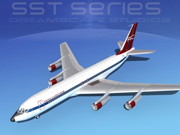 707-320 boeing 707 3d model