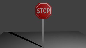 Stop Sign Blender Models for Download | TurboSquid