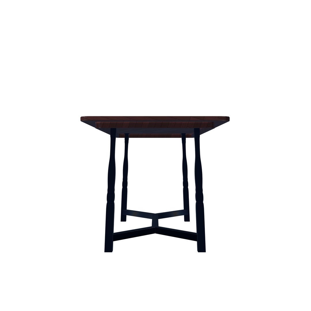 3D Dark Oak Dining Table - TurboSquid 2207930