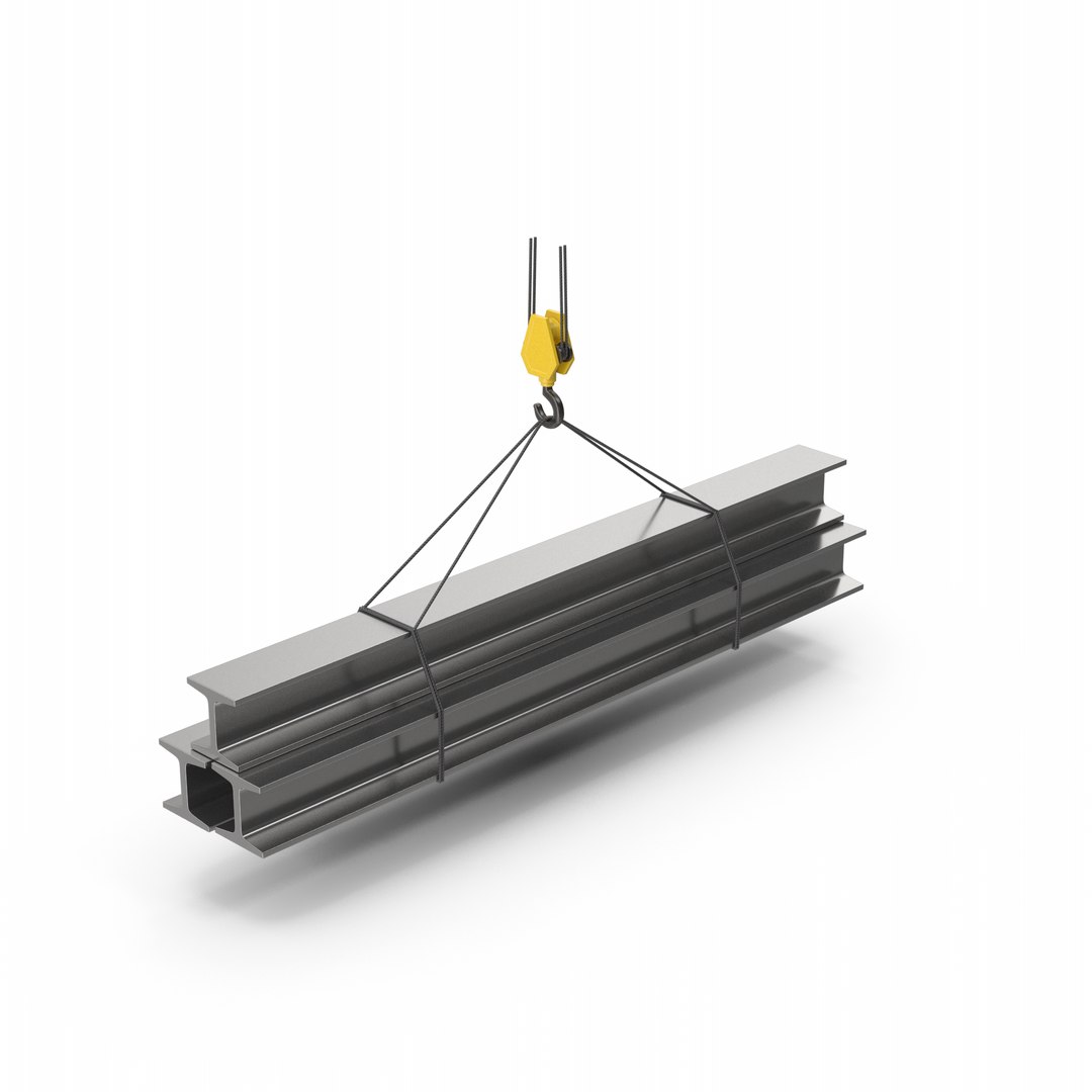 3D Crane Hook Lifting Iron Beams Model - TurboSquid 2228650