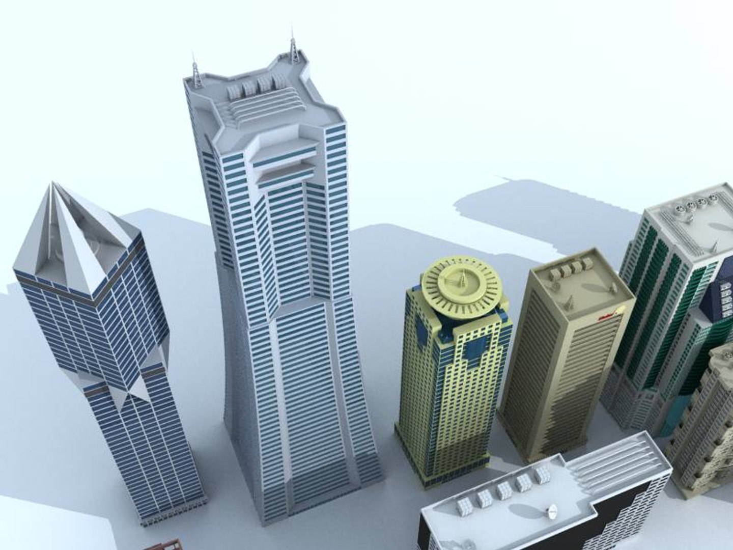3d Small Medium Rise Buildings
