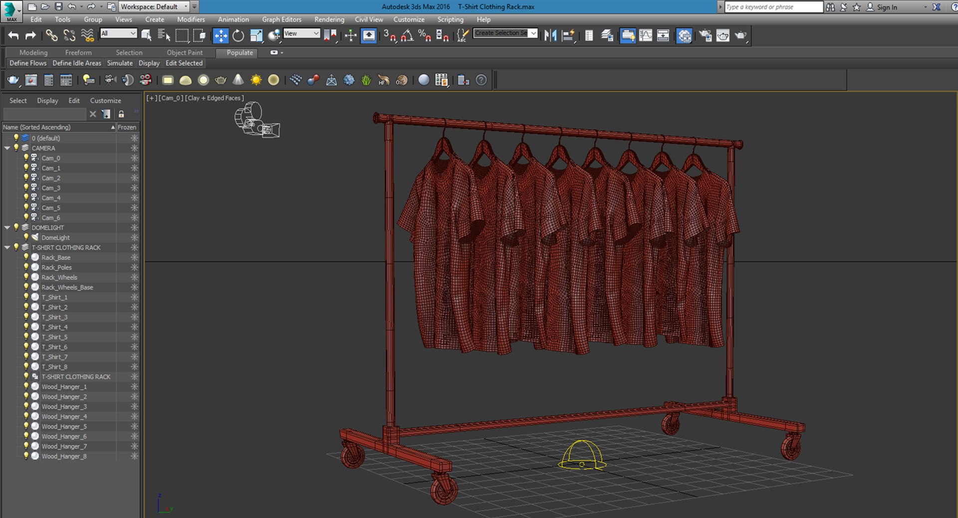 T-shirt Clothing Rack 3D Model - TurboSquid 1155781